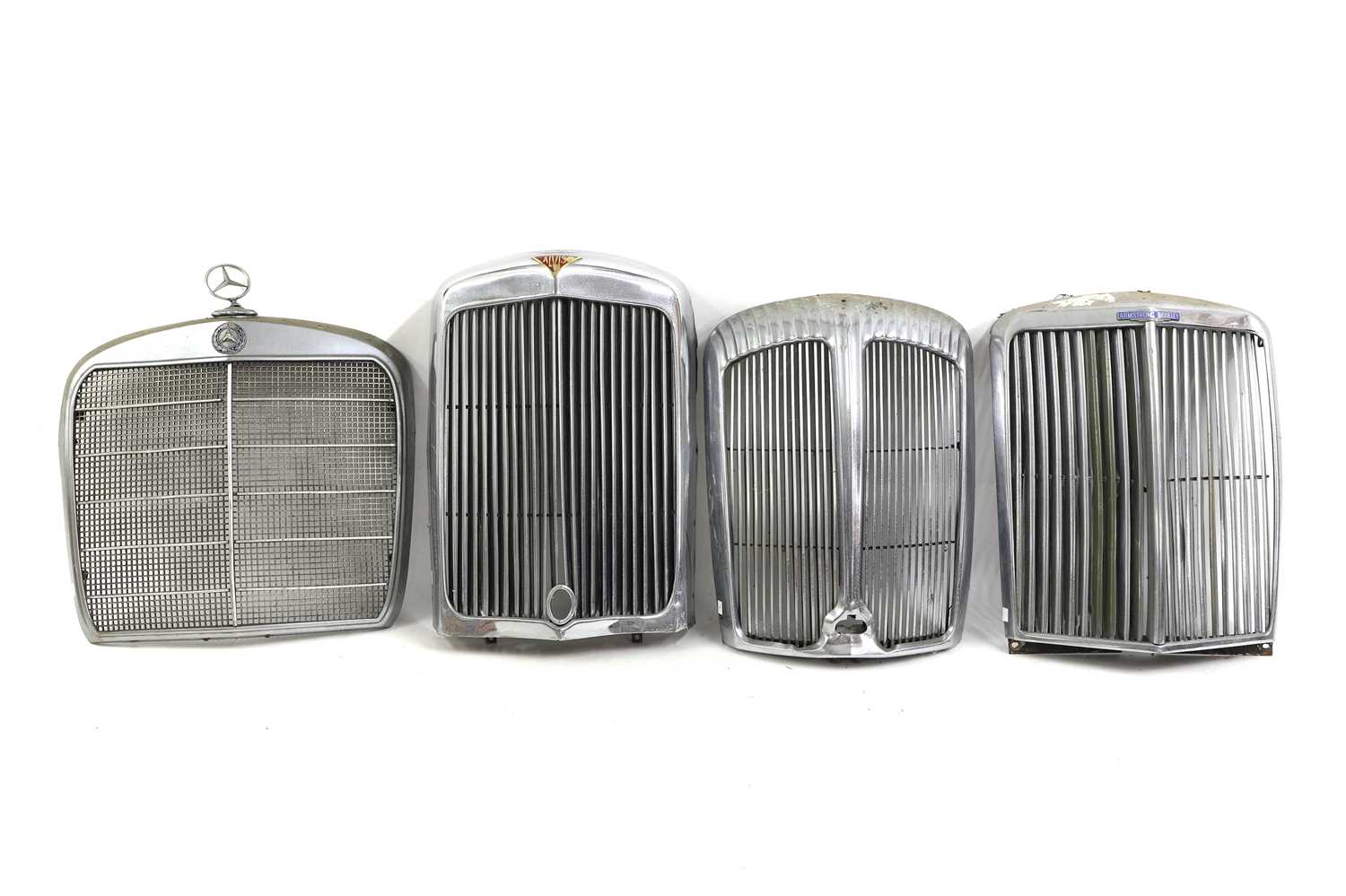 Lot 27 - A 1940s Alvis radiator grille,