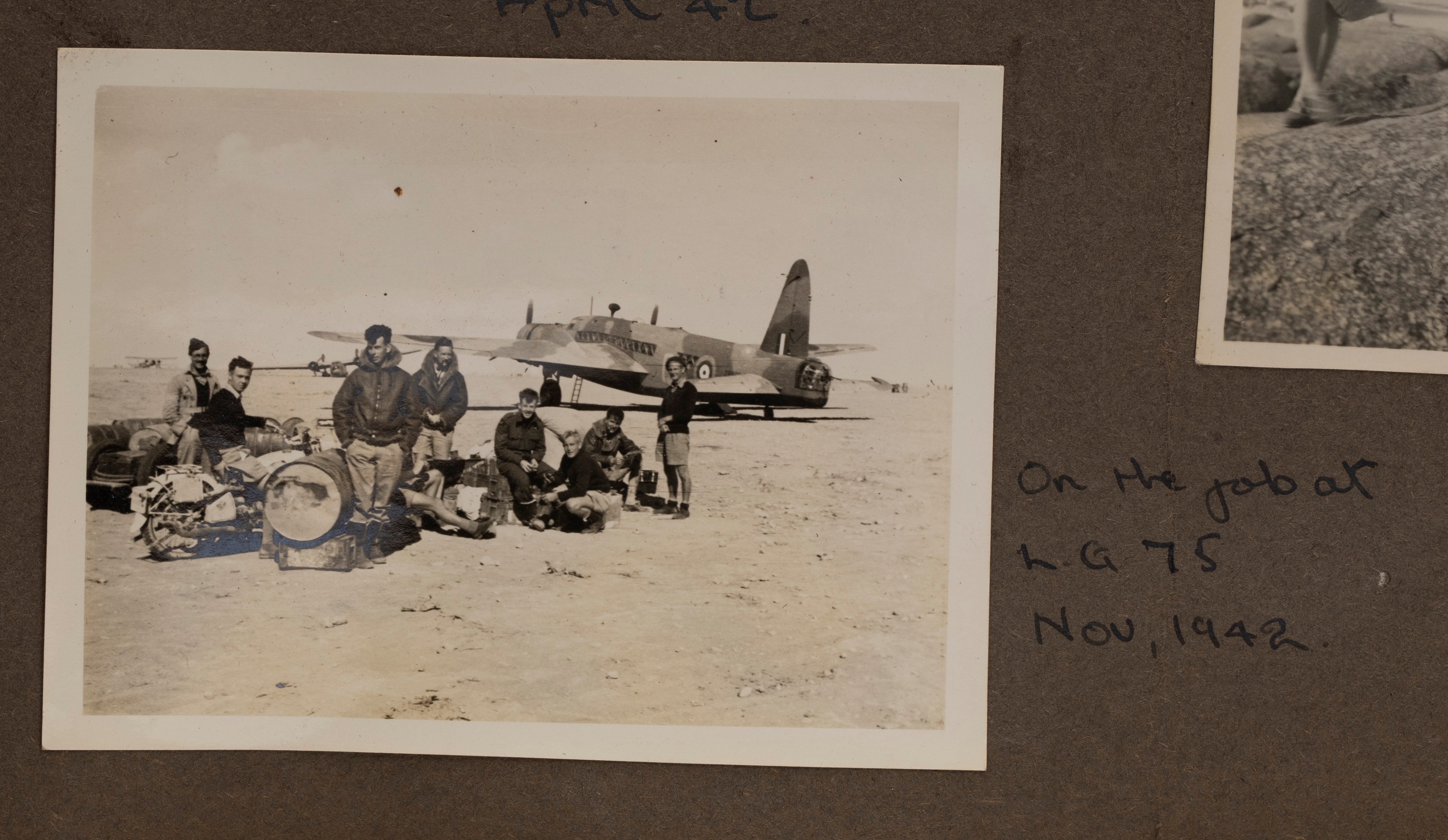 Lot 75 - A rare group WWII medals and ephemera,