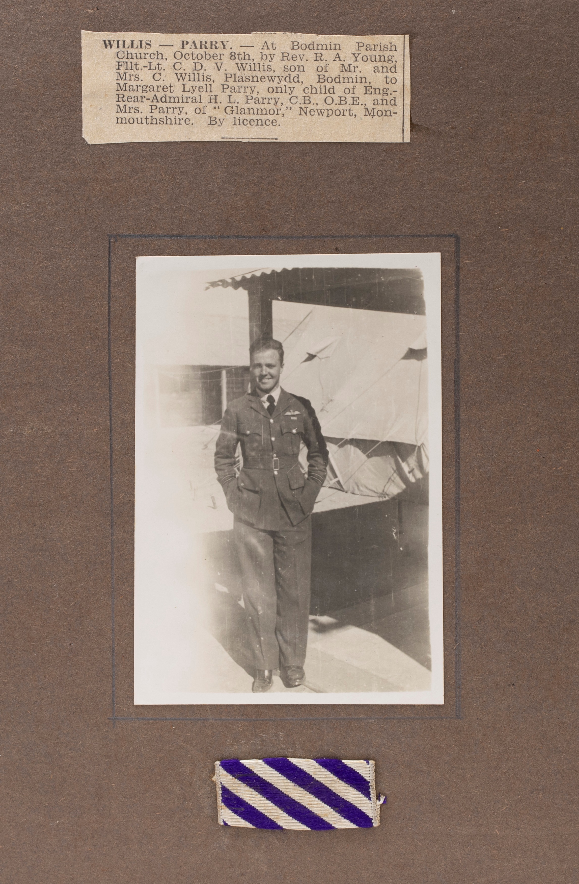 Lot 75 - A rare group WWII medals and ephemera,