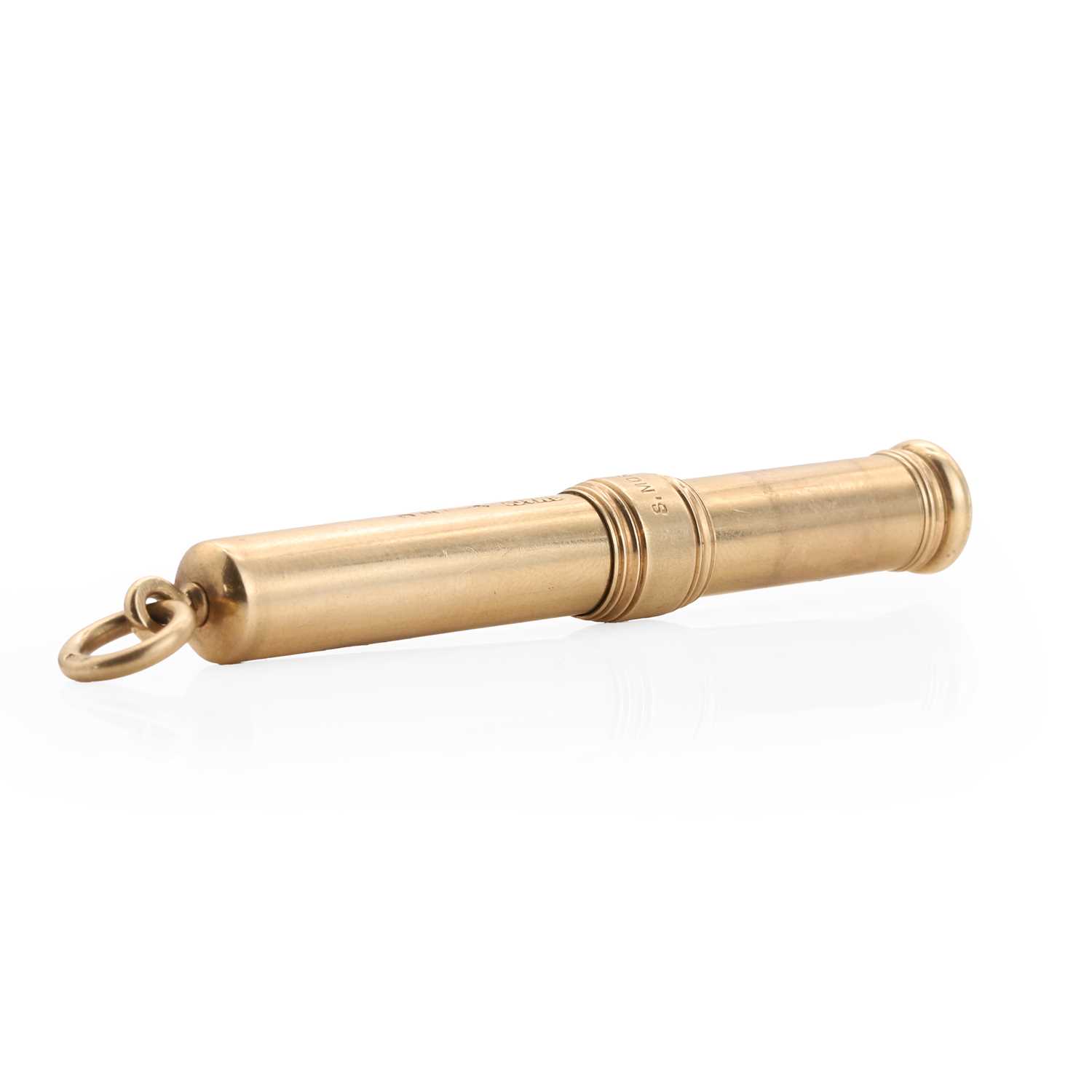 Lot 283 - A 9ct gold propelling pencil, by Sampson