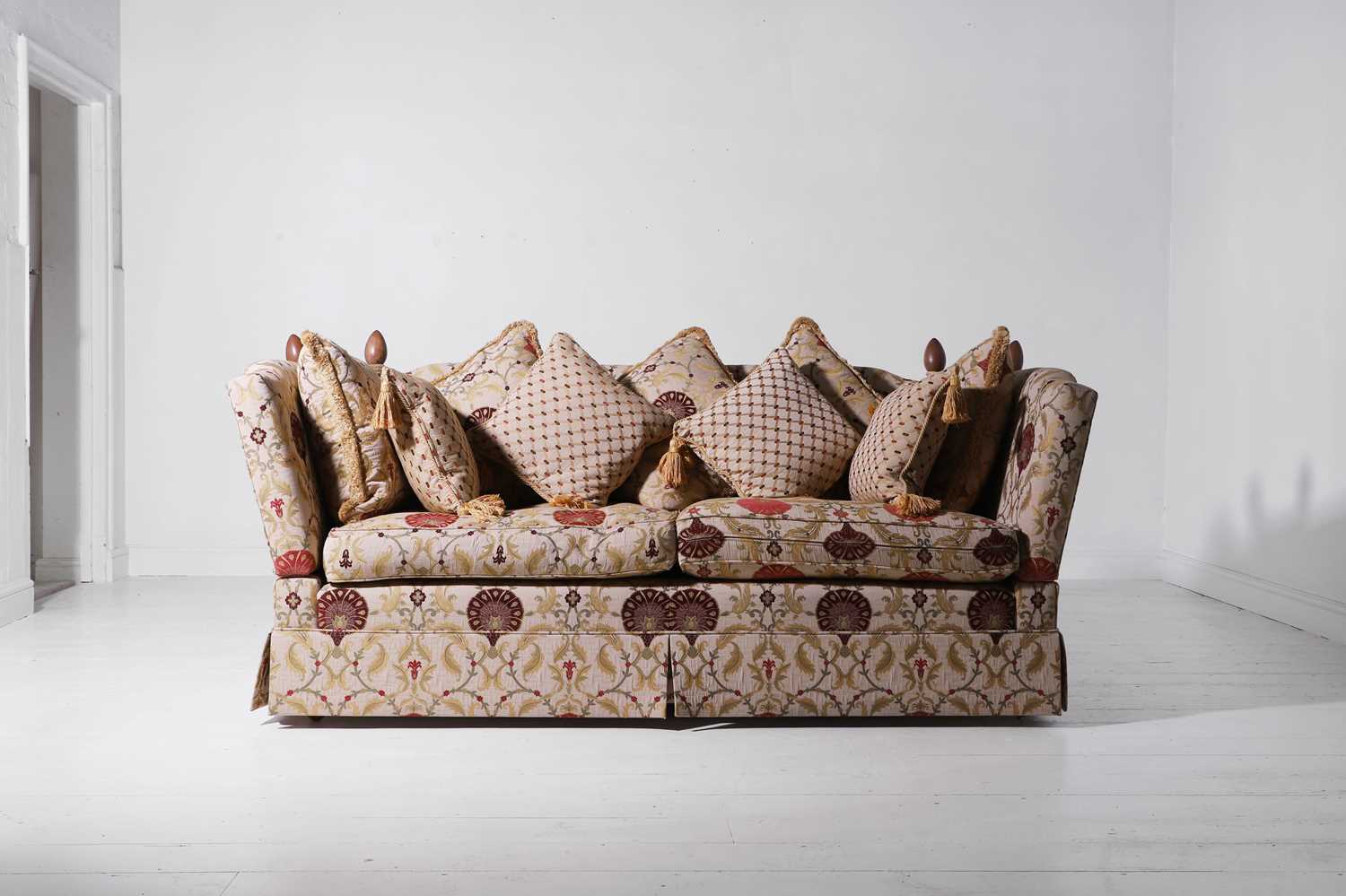 Lot 301 - A two-seater Knole sofa,
