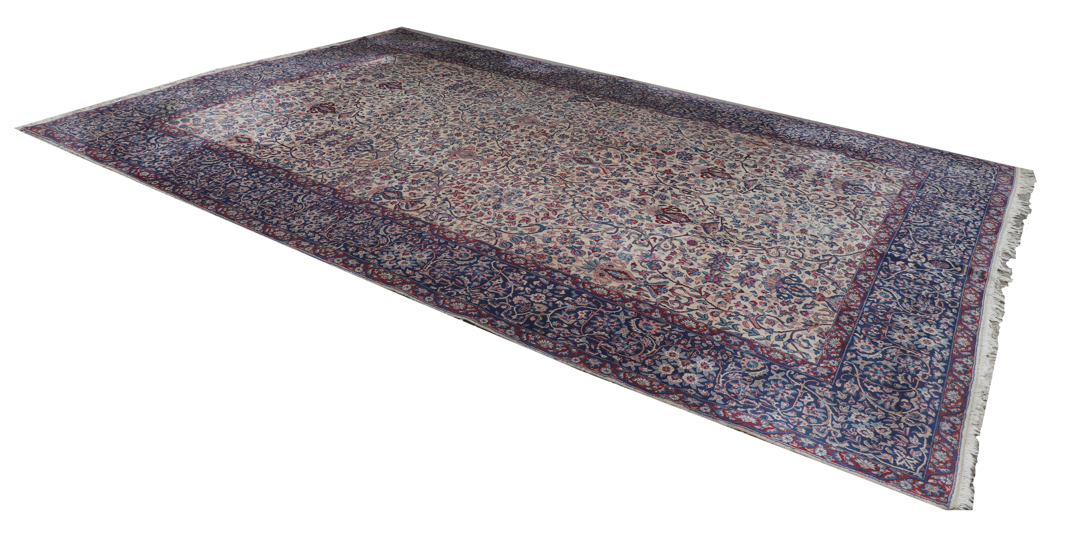 Lot 437 - A Persian wool carpet,