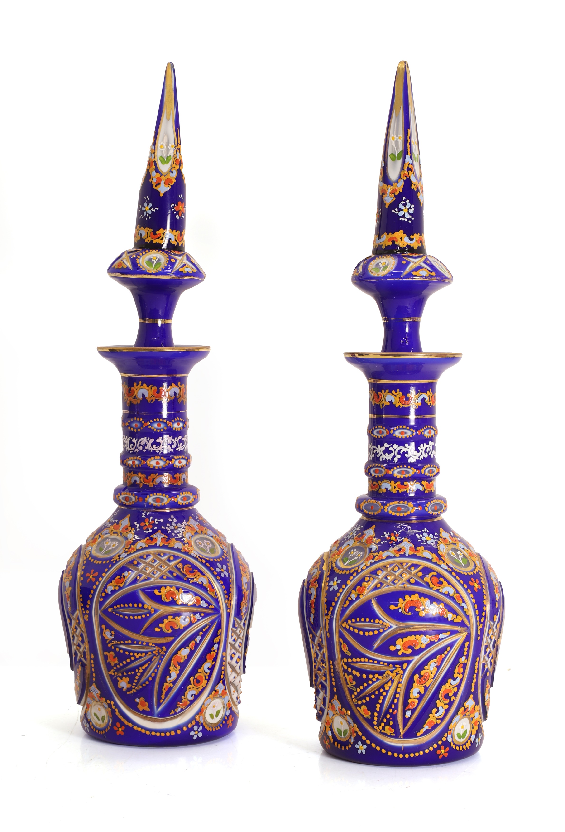 Lot 155 - A pair of Bohemian, for the Ottoman market,